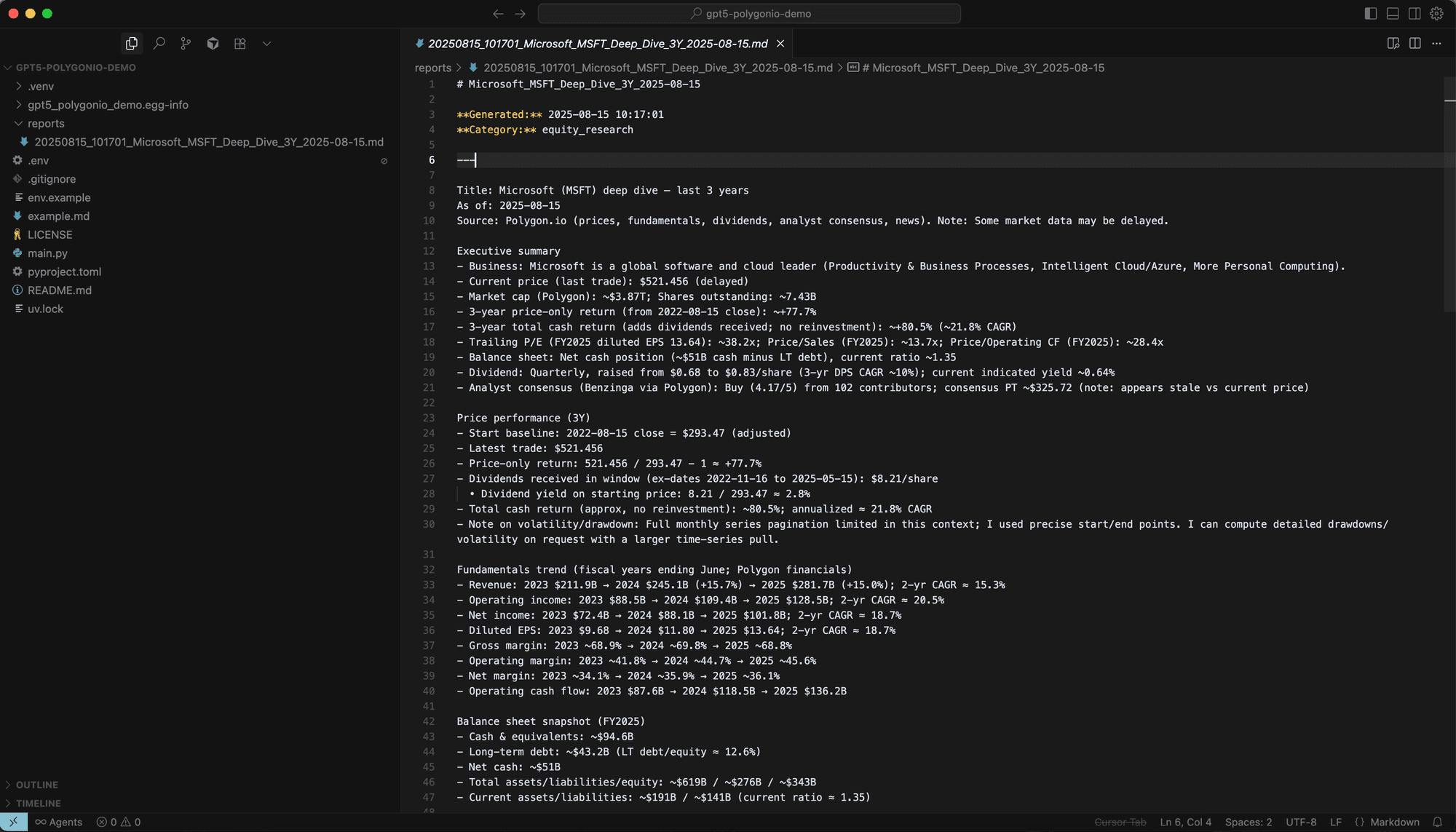 Creating stock market reports using Open AI's GPT-5 and Agent SDK with ...