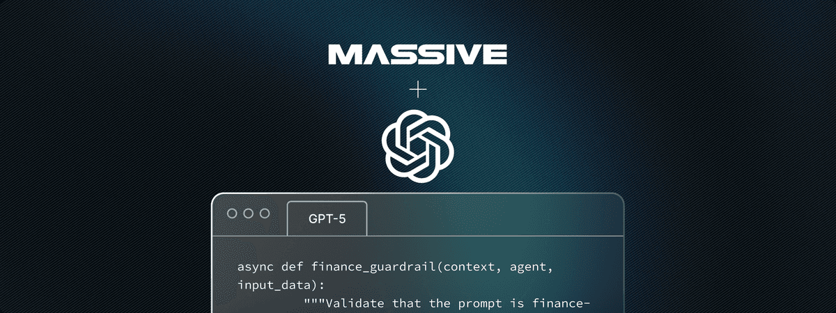 Creating stock market reports using Open AI's GPT-5 and Agent SDK with the Massive MCP server in ...